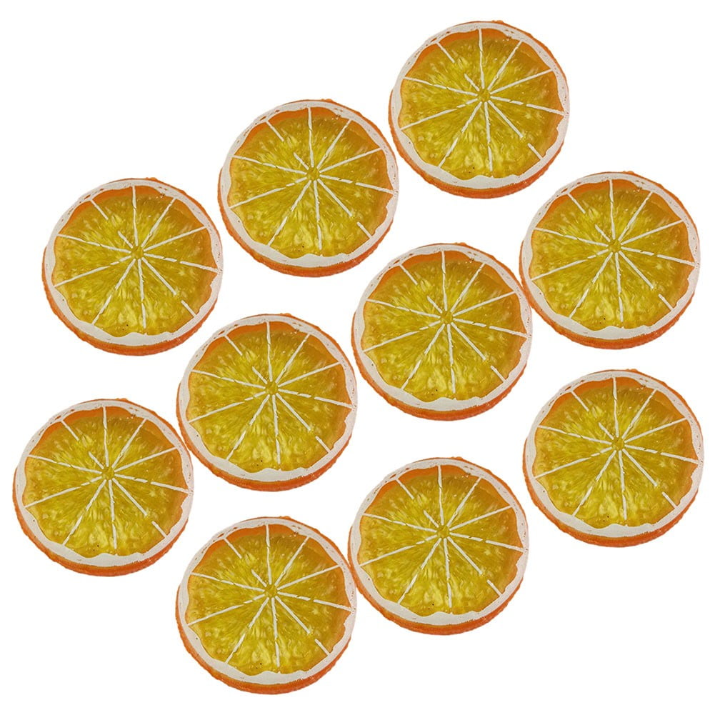 10Pcs Artificial Lemon Slice Fake Fruit Lemons Artificial Simulation ...