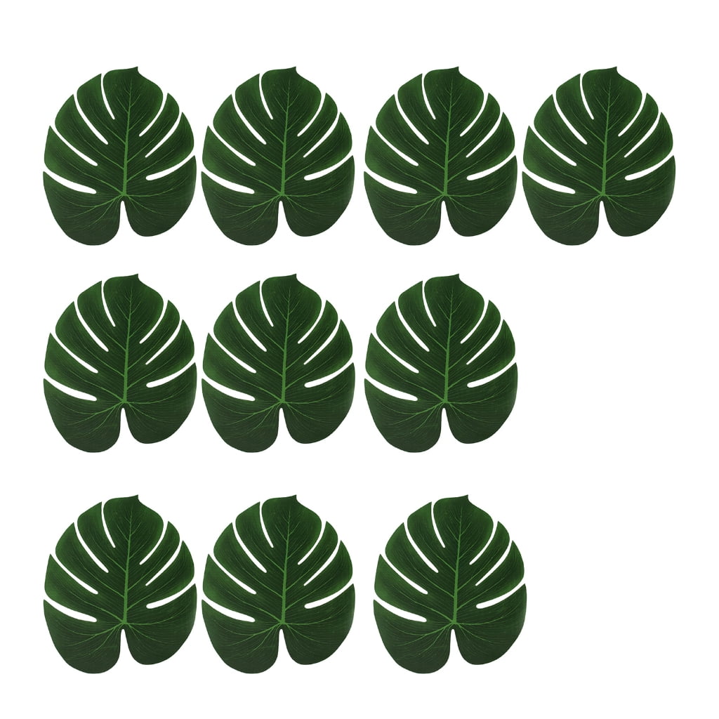10Pcs Artificial Monstera Leaf Decorations For Wedding Home Party ...