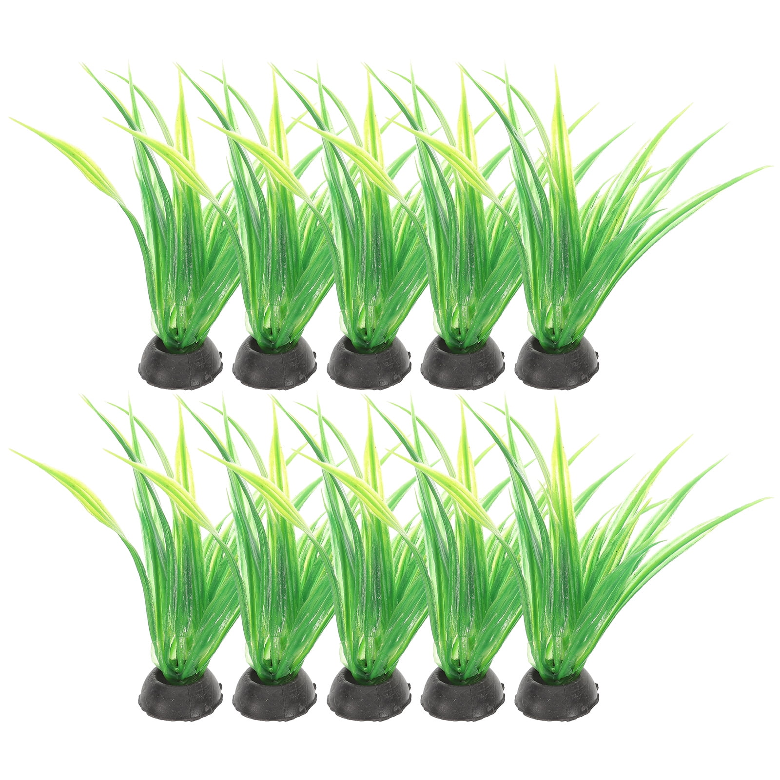 10Pcs Artificial Plant Decorative Aquarium Decor Diy Fish Tank Grass ...