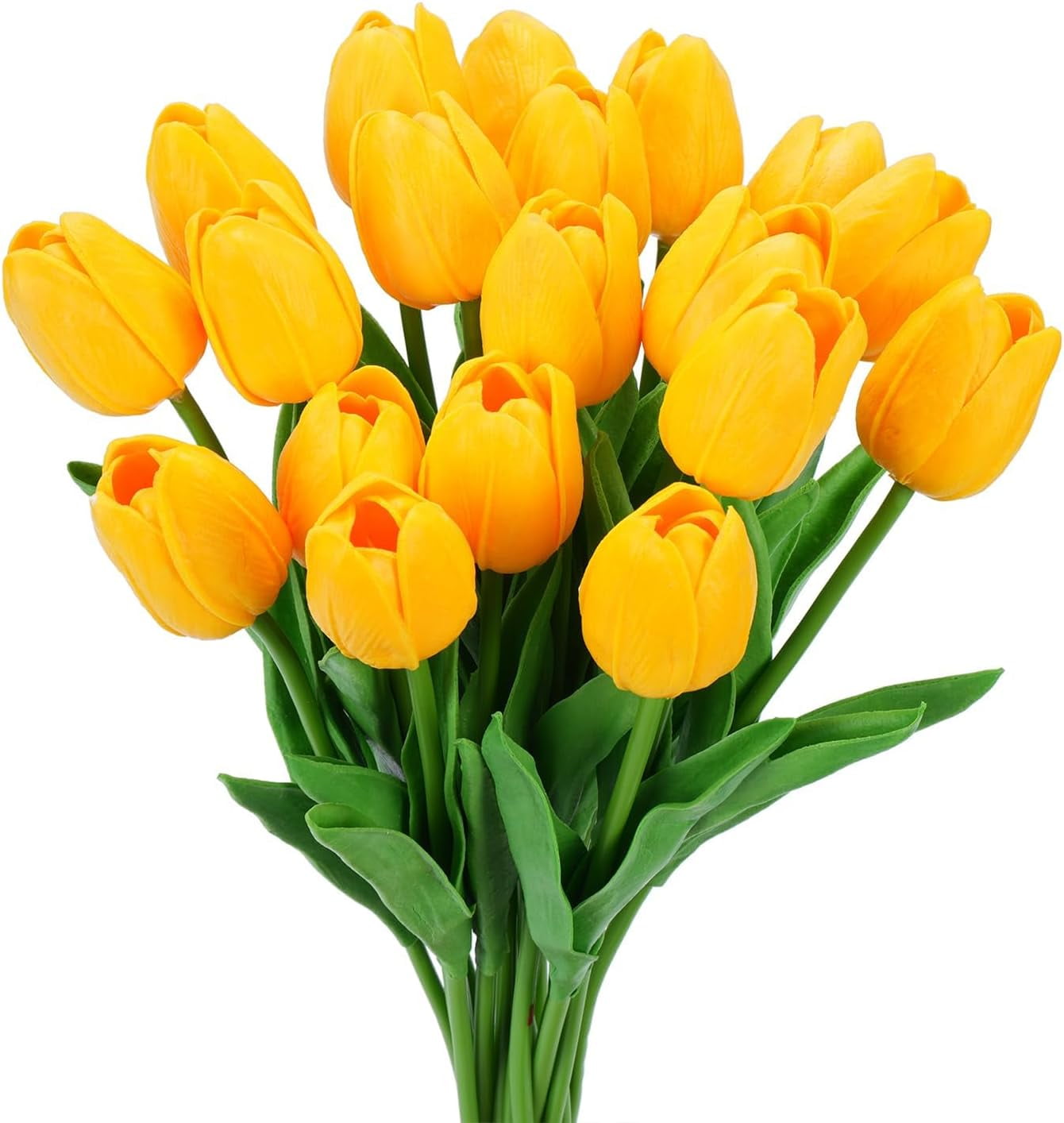 10Pcs Artificial Tulips Flowers, Real Touch Latex Fake Tulips Flowers ...