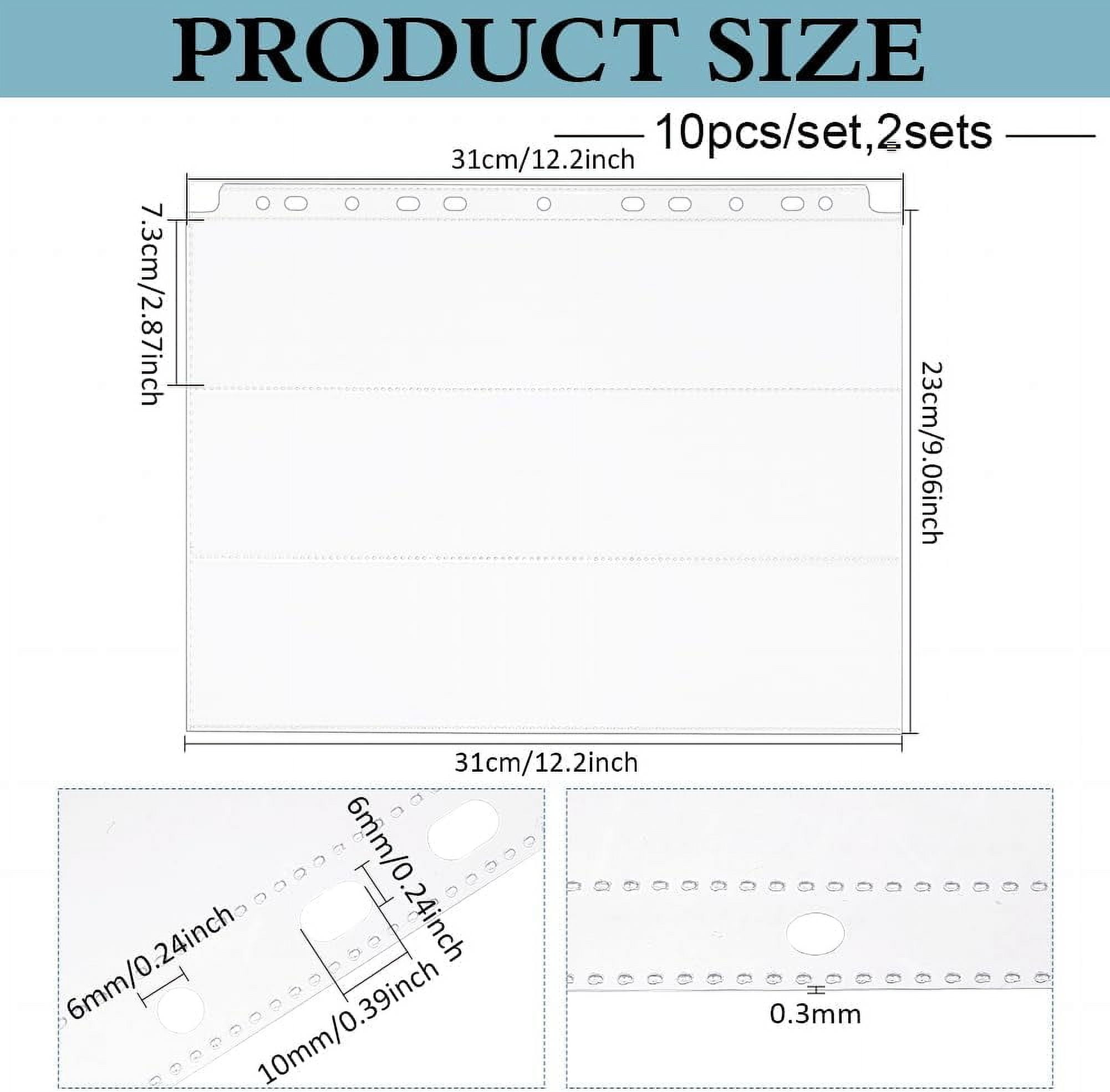 10Pcs Award Ribbon Clear PagesSheets Organizer 12.2x2.87inch Inner ...