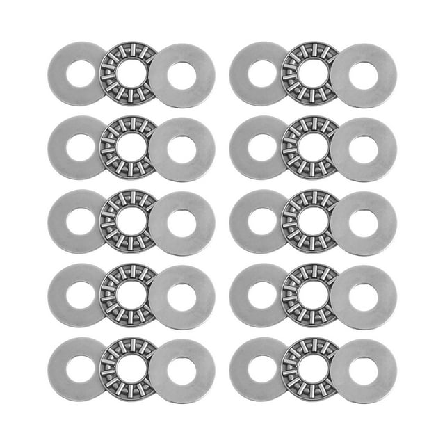 10Pcs Axk1024 Thrust Needle Roller Bearings 10MMx24MMx2MM With As1024 ...