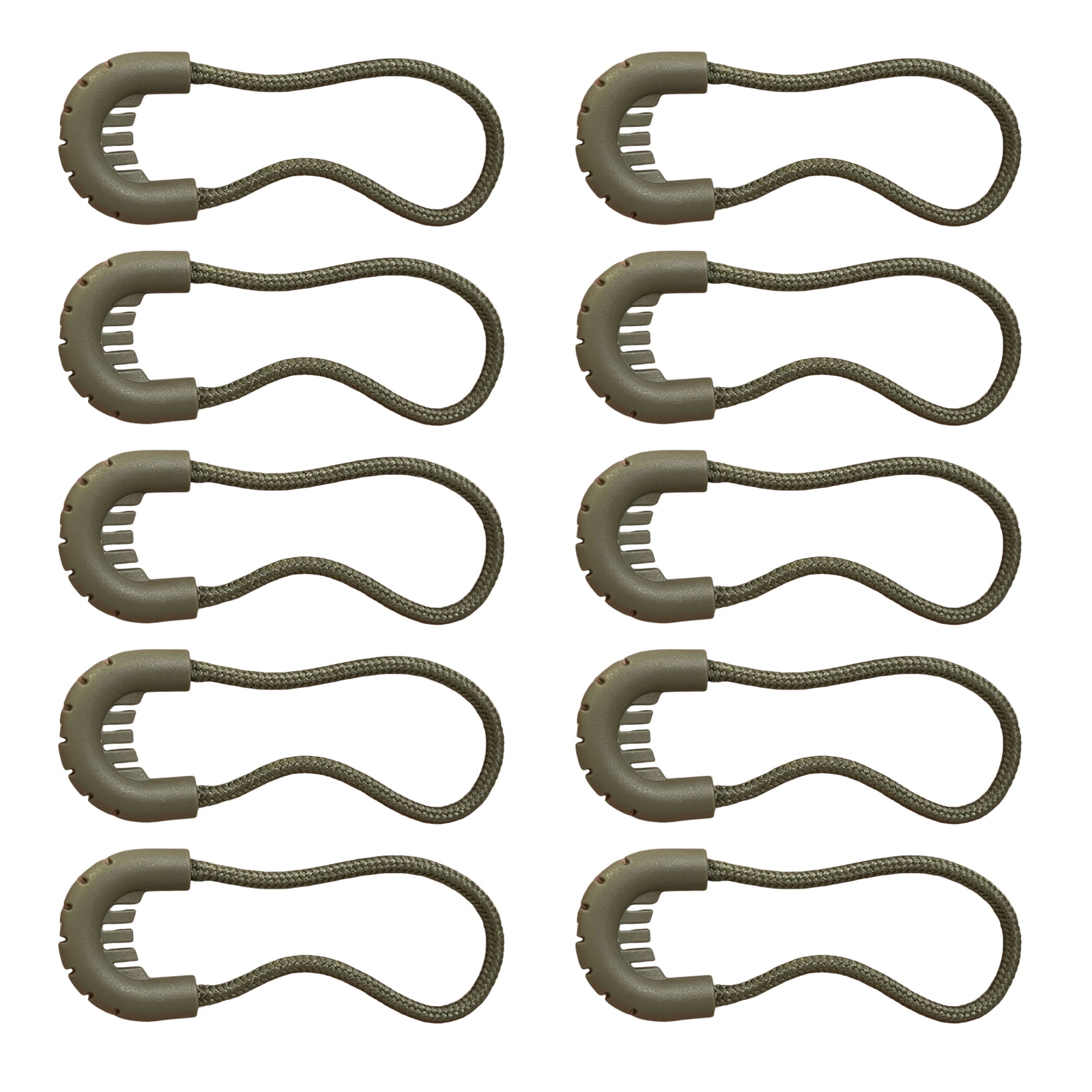 10Pcs Backpack Wear Resistant Zippers Head Bag Flexible Zippers Puller ...