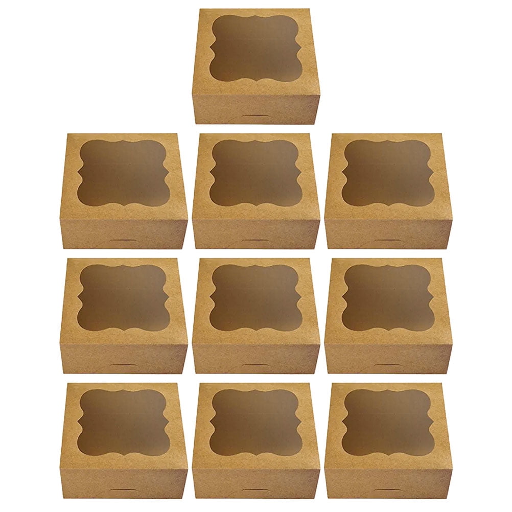 ADDHAT Bakery Boxes Light Brown 10Pack 6.5x6 In - Walmart.com