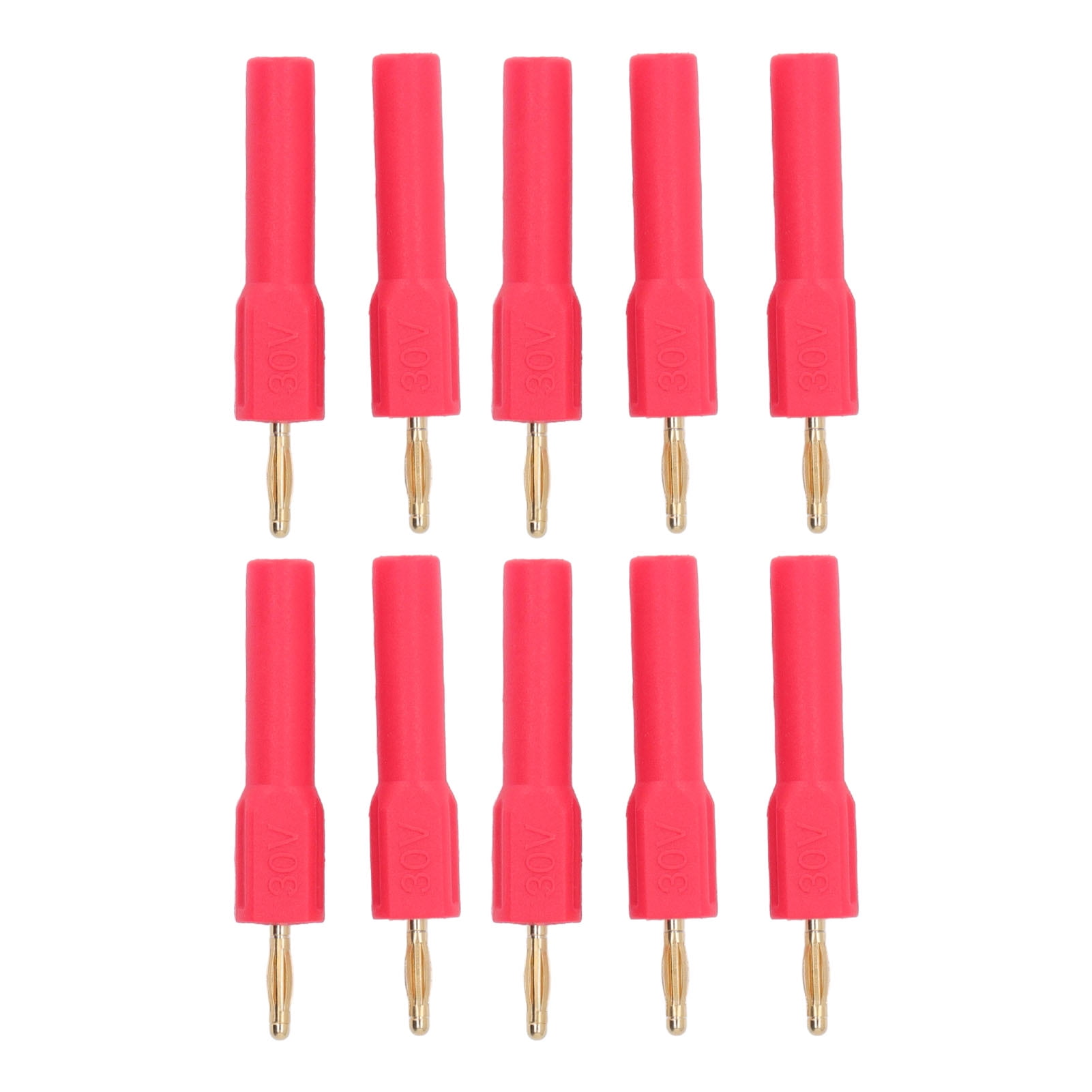 10Pcs Banana Plugs Connector 2mm Male to 4mm Female Adapter Gold Plated ...