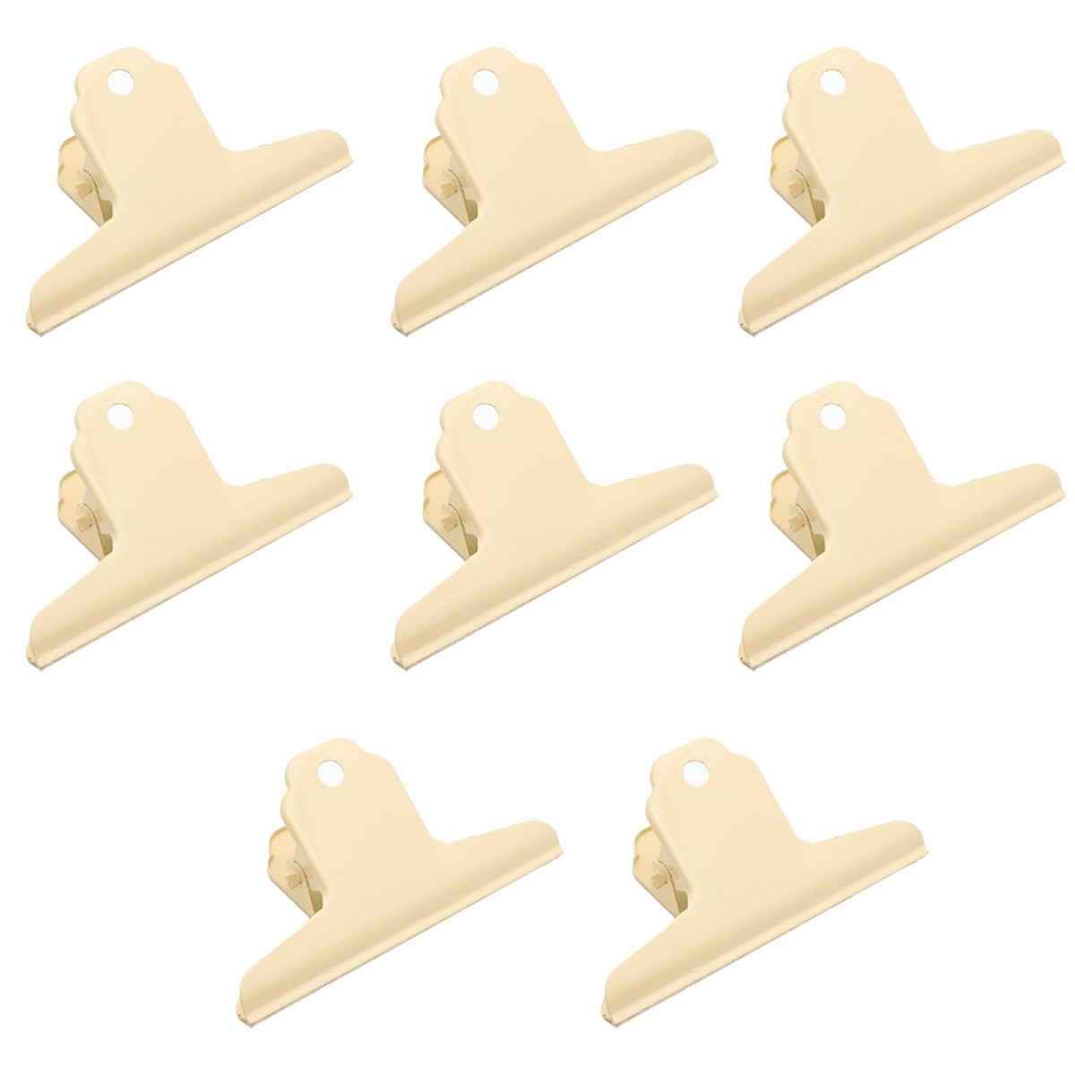 10Pcs Beige Hinge Clips Large Metal Hinge Binder Clips for Paper ...