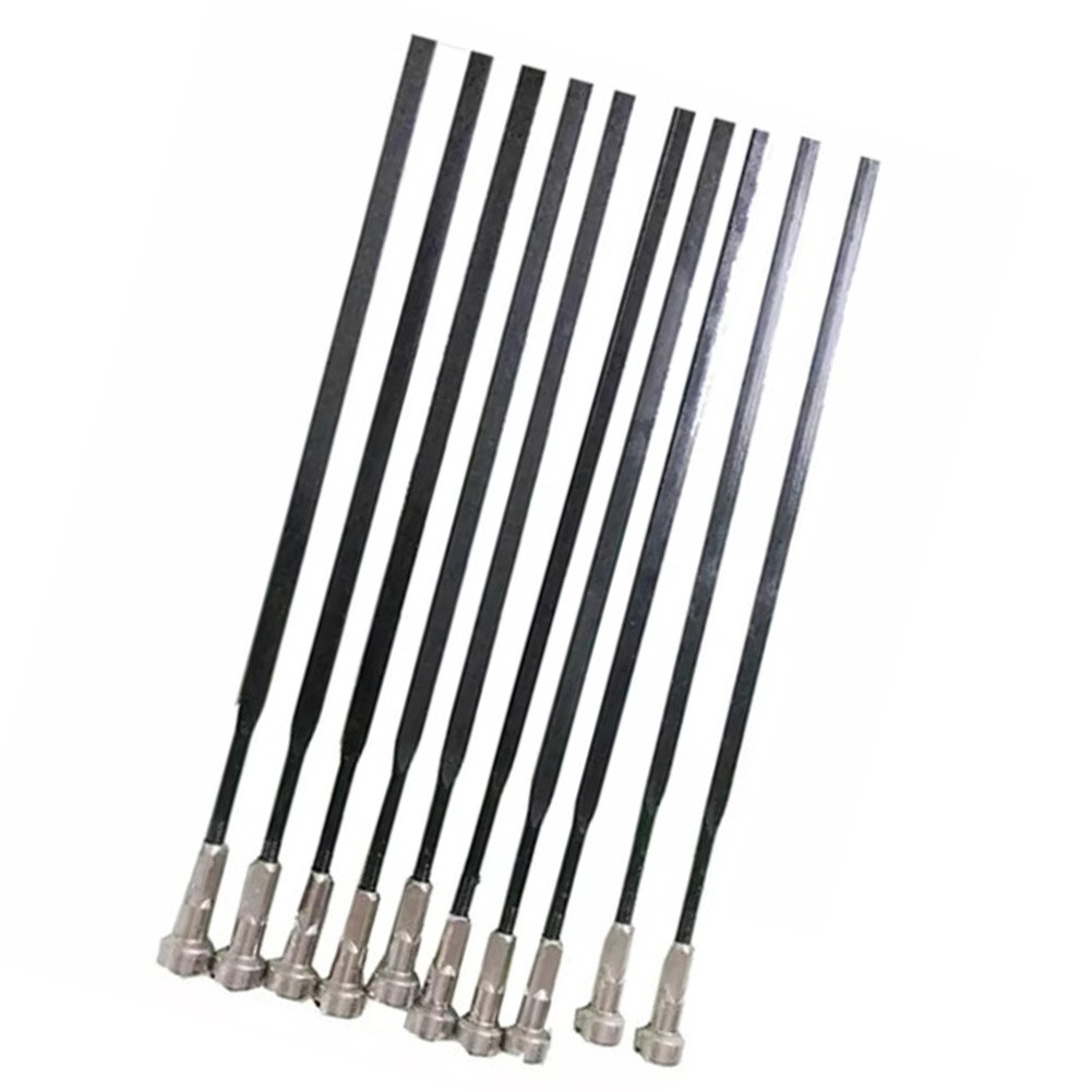 10Pcs Bike Spoke Flat Straight Pull 261/263/265/272/275/277/282/290Mm ...