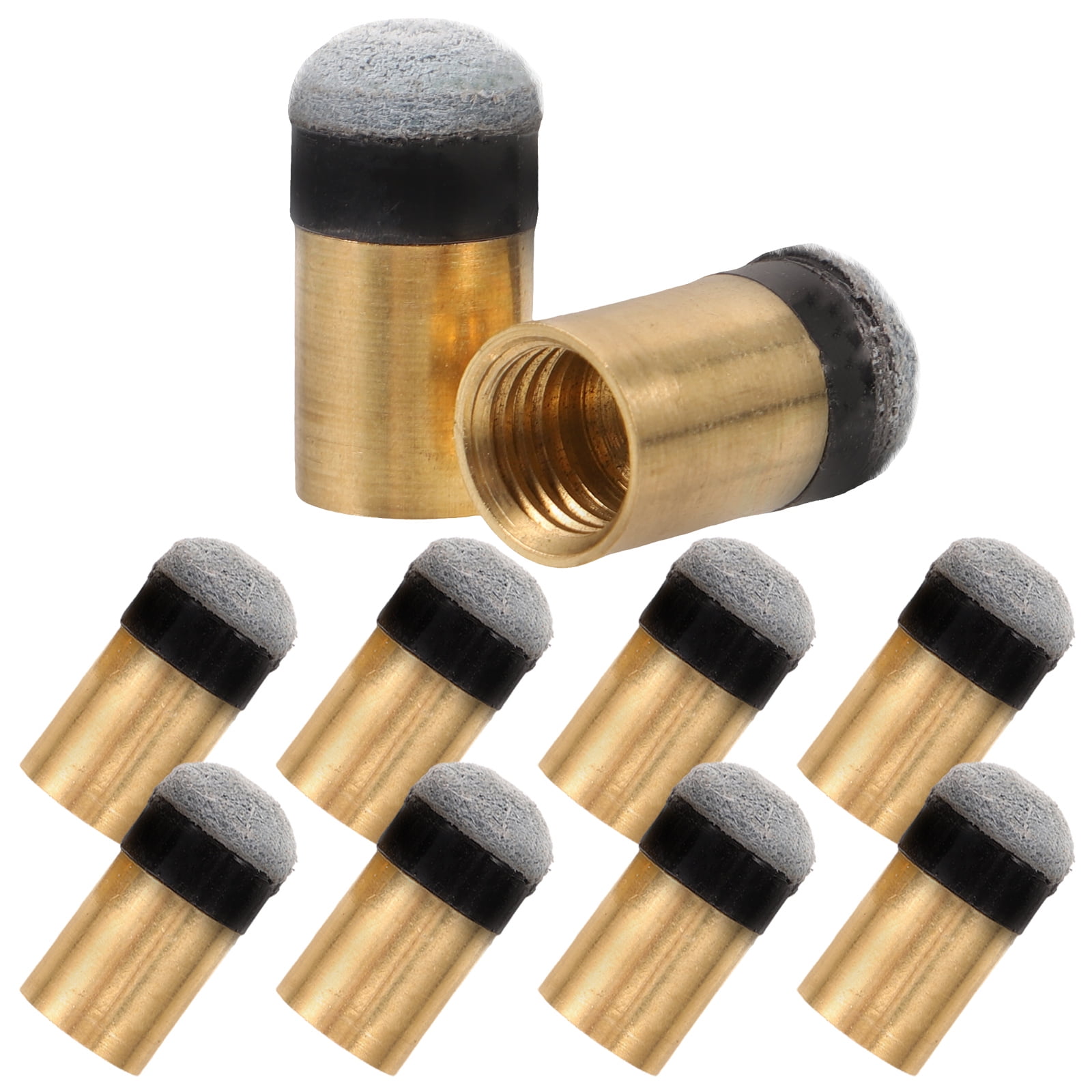 10Pcs Billiard Cue Tips Professional Cue Tips Leather Billiard Tip ...