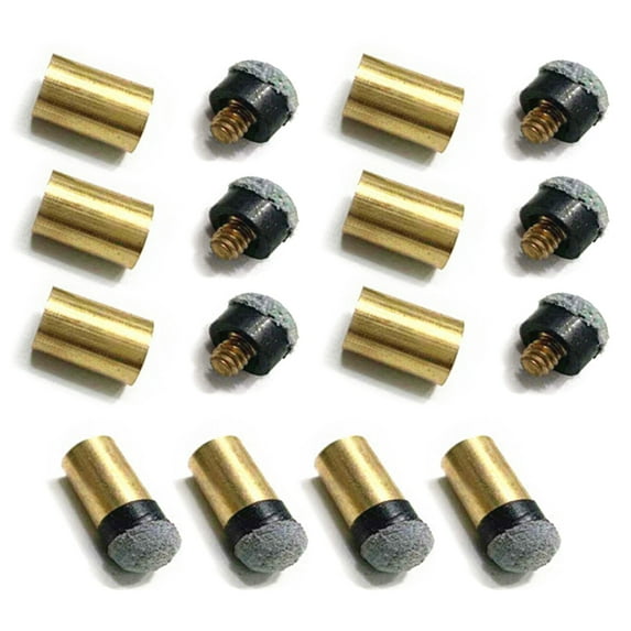 10Pcs Billiard Pool Cue Tip Replacement Cue Tip with Cue Stick Ferrules ...