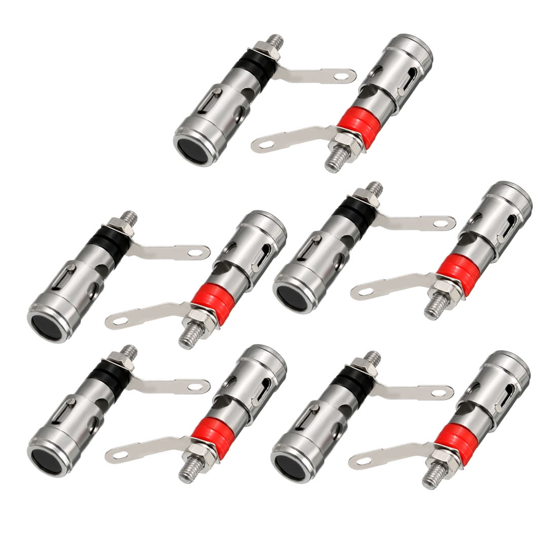 10Pcs Binding Post M4 Thread Diameter Spring Loaded Press Type Terminal ...