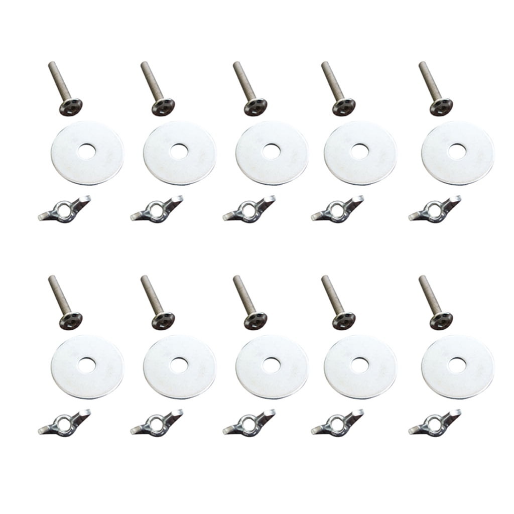 10Pcs Birds Perch Holder Parrot House Screw and Nuts Food Feeder Parts ...