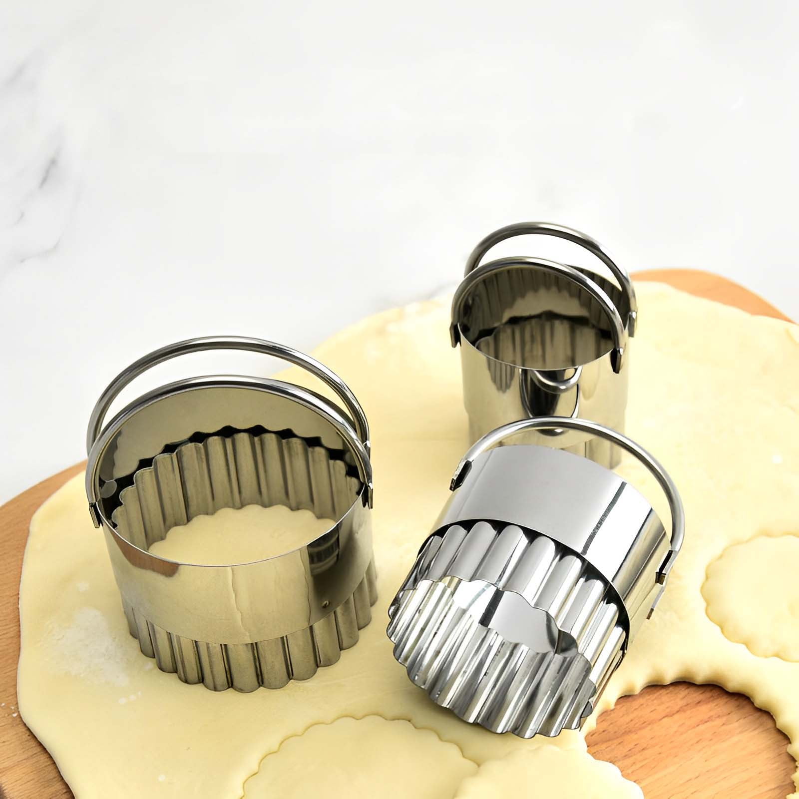 10Pcs Biscuit Cutter Set Stainless Steel Cookie Cutter Set with Handle ...