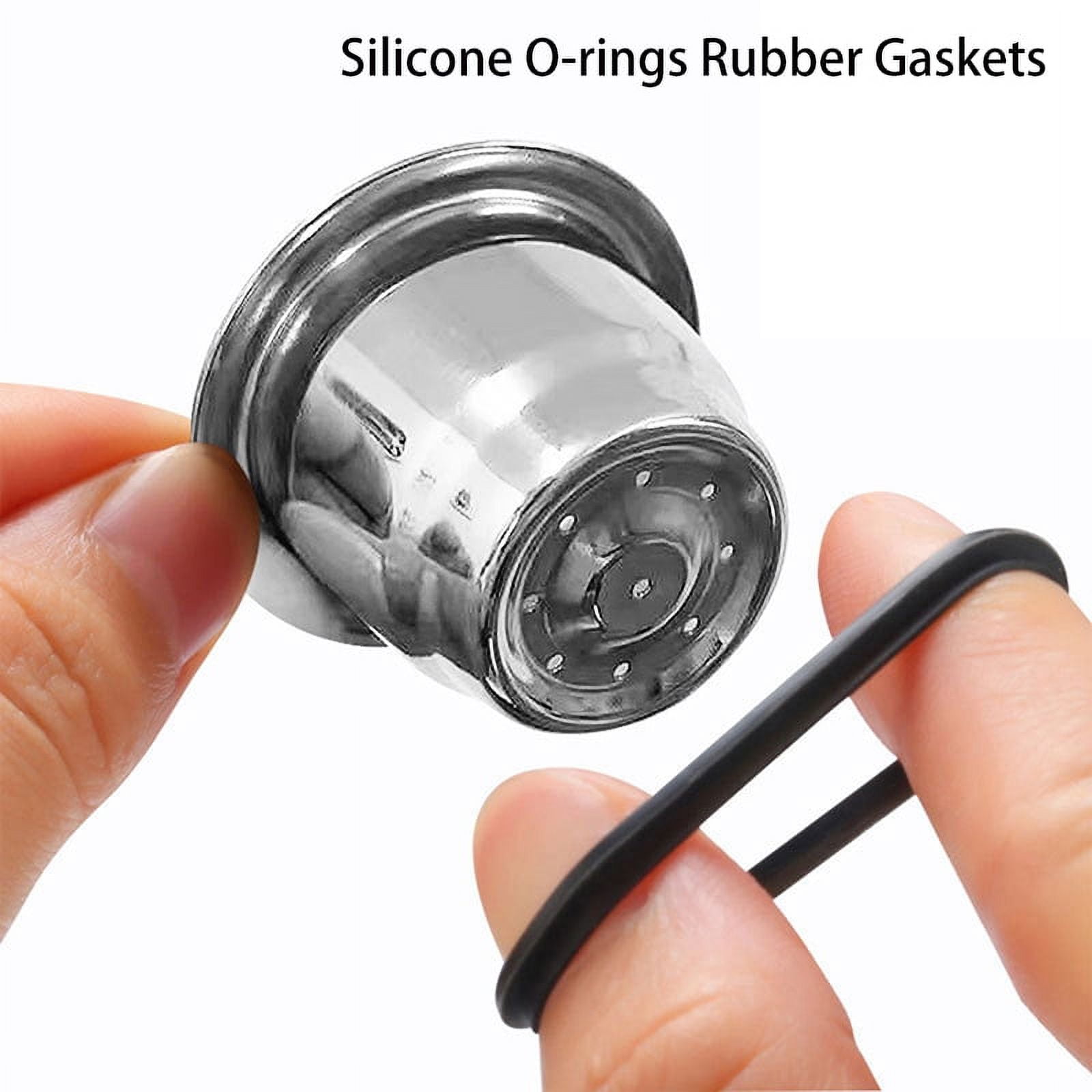 10Pcs Black Food Grade Soft Silicone O-rings Rubber Gaskets for ...