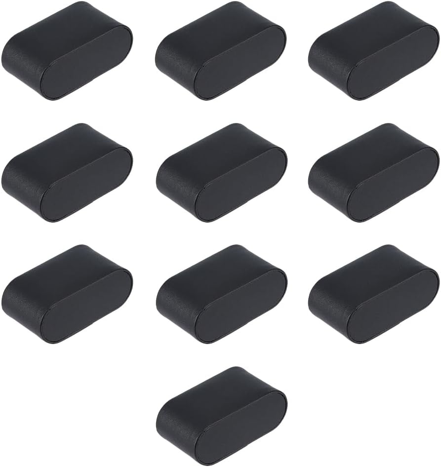 10Pcs Black Leather Bracelet Watch Pillows Oval Watch Box Cushion ...