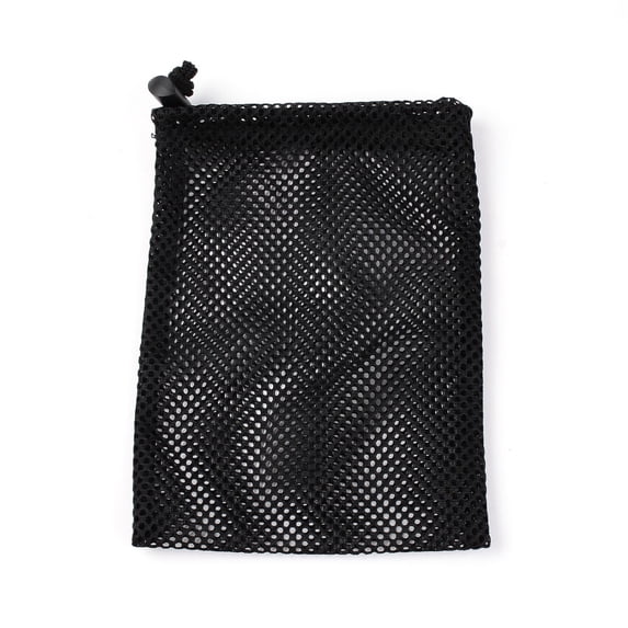 10Pcs Black Mesh Drawstring Bags Multi Functional Travel Stuff Sack ...