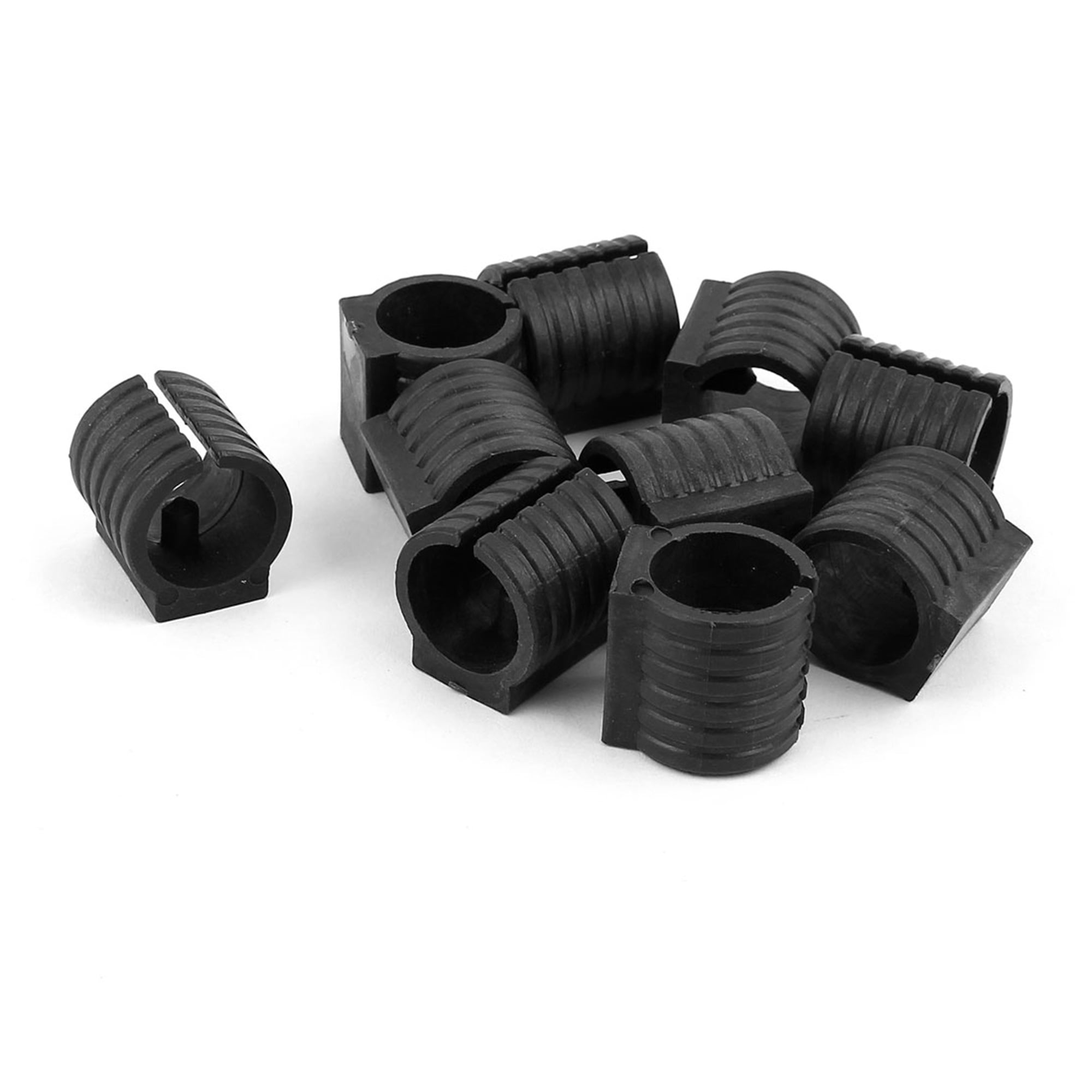 Uxcell 10 Pcs Black Plastic 0.7'' Diameter Round Base U Shape Chair ...