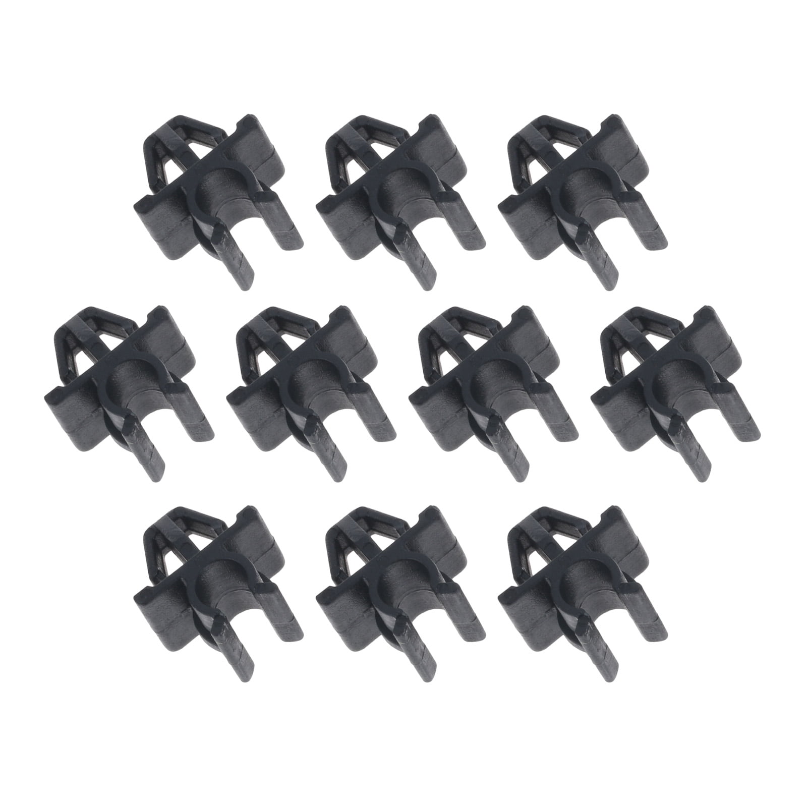 10Pcs Black Plastic Car Hood Prop Rod Clips Auto Hood Prop Rod Clip ...
