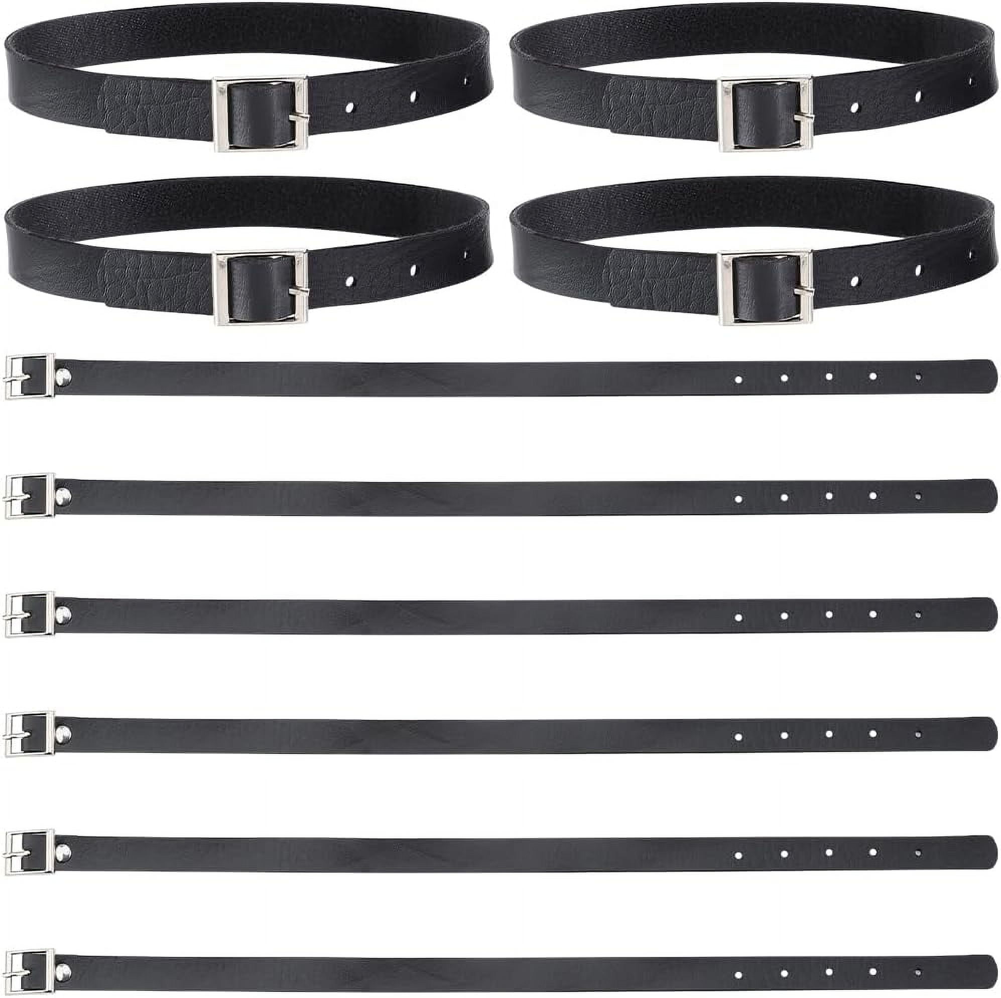 10Pcs Black Traditional Kilt Extender Straps Necklaces 17x0.8 Inch ...