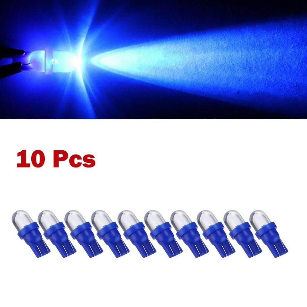 10Pcs Blue T10 168 194 LED Bulbs Instrument Gauge Cluster Dash Light W ...