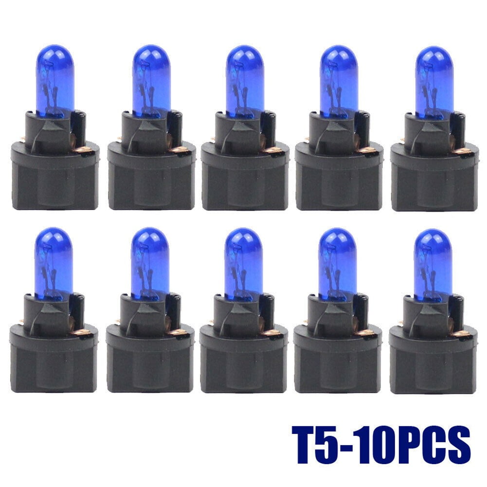 10Pcs Blue T5 Smd Car Led Dashboard Instrument Interior Light Bulb ...