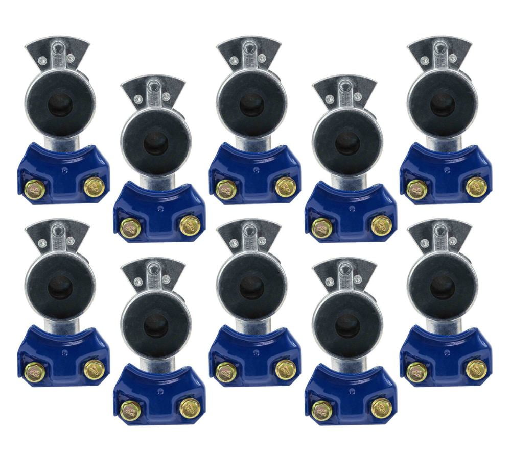 10Pcs Blue Universal Glad Hand for Semi Trucks - Aluminum Gladhand for ...