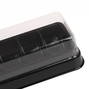 50 Pack Mini Cake Containers, Clear Plastic Small Cupcake Boxes with ...