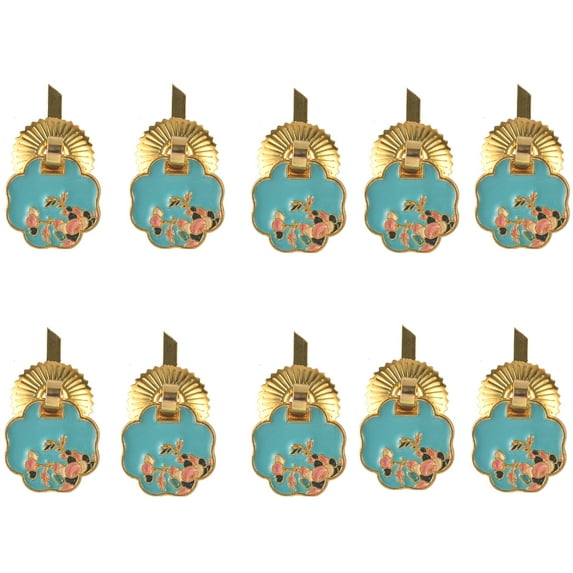 10Pcs Box Decorated Drawer Door Rings Pulls Hardware Tin Box Handle ...