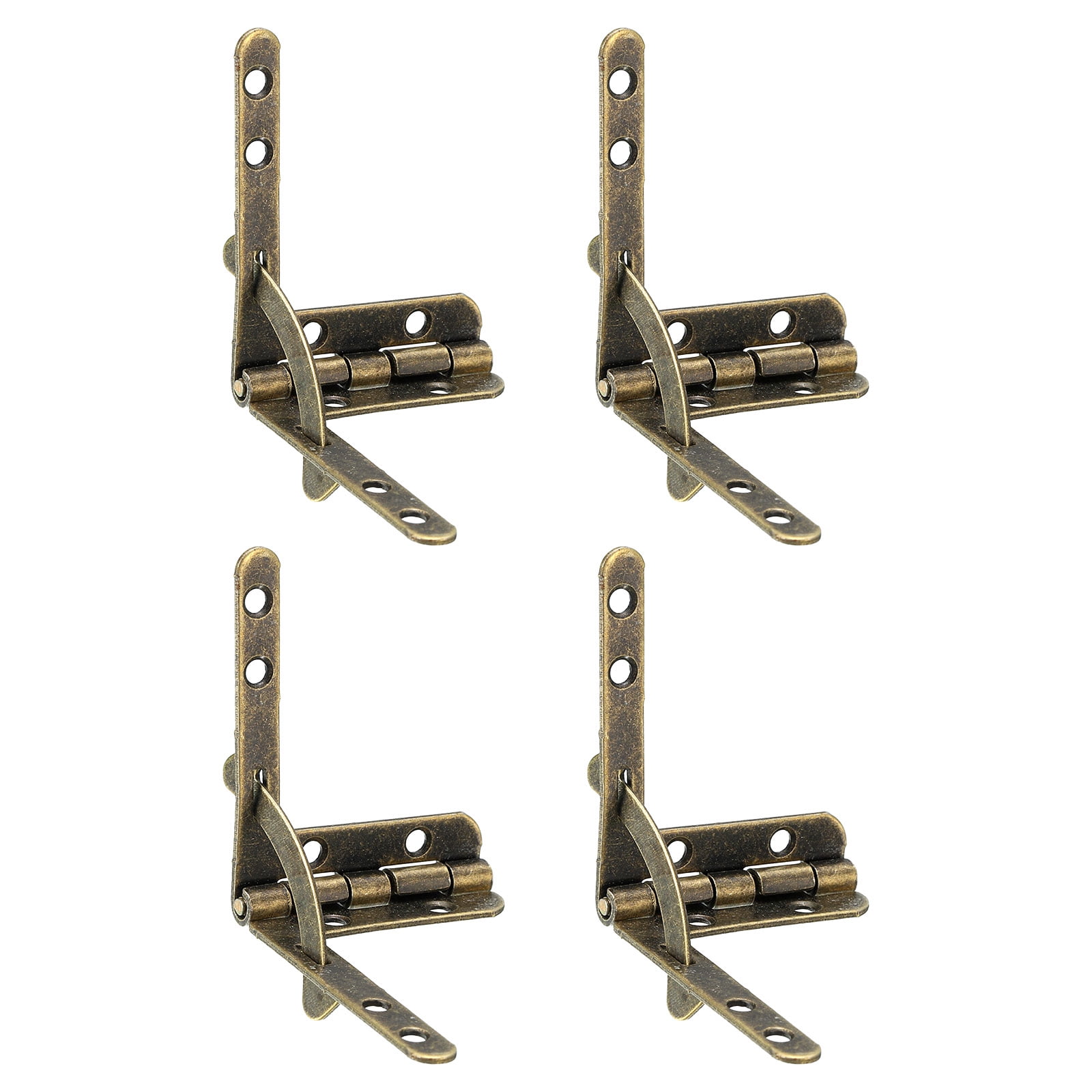 10Pcs Box Quadrant Hinge, 30.5x40mm Box Hinge Cases with Side Rail Retaining Arm 90 Degree ...