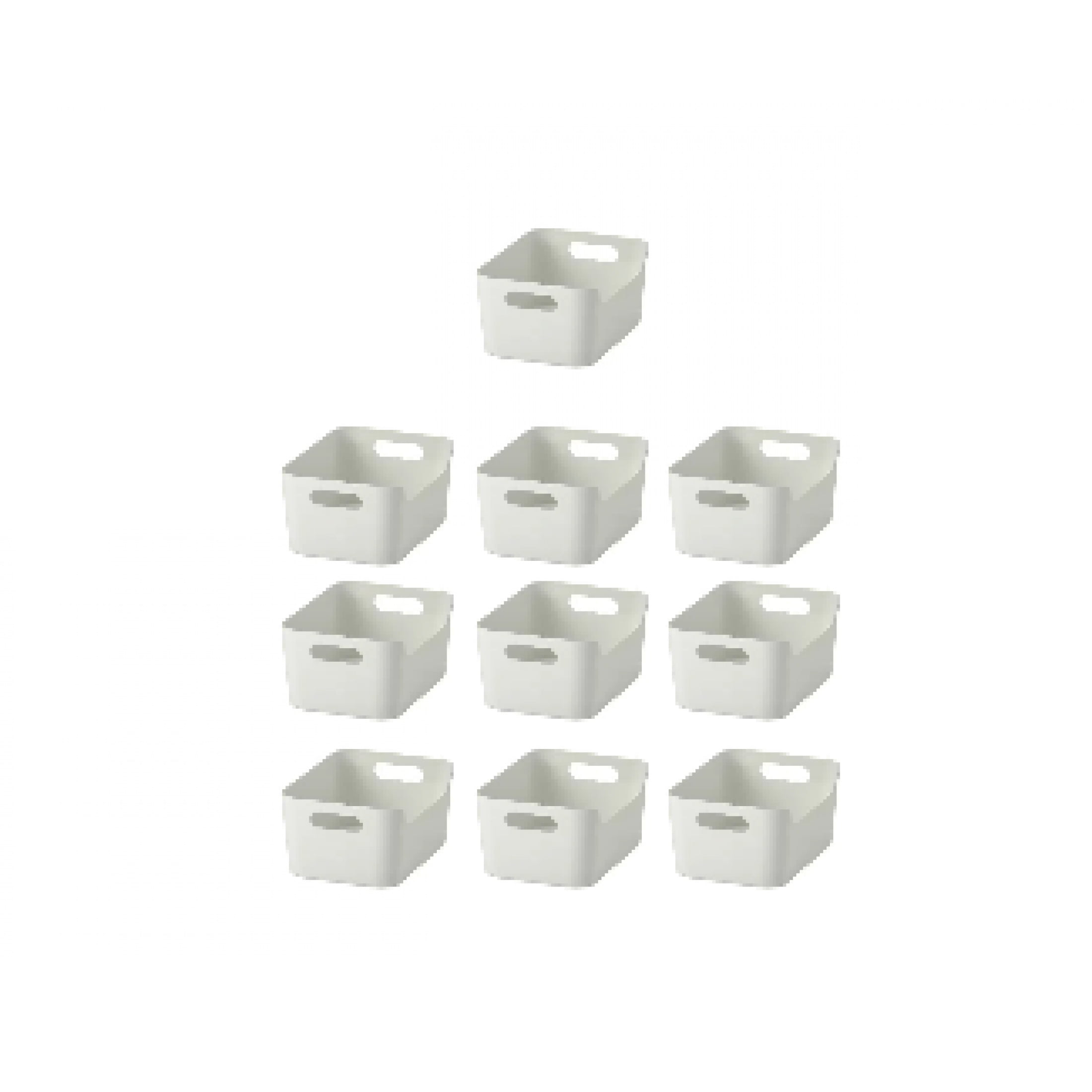10Pcs Box, white, 9 1/2x6 3/4 inch，Convenient Kitchen Open Storage Box ...