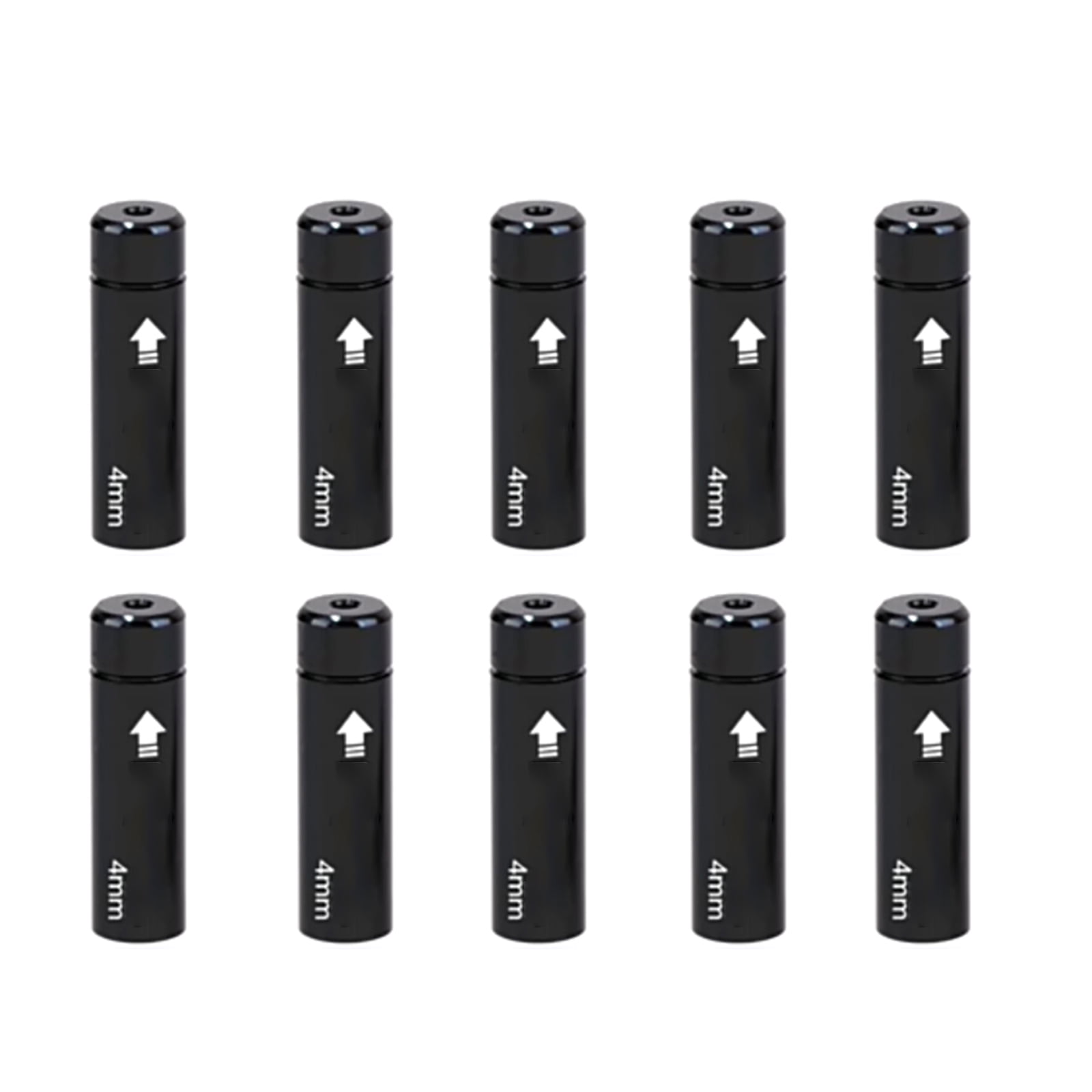 10Pcs Brake Cable Wire Tip Caps Black Housing Ferrule End Caps 4mm/5mm ...