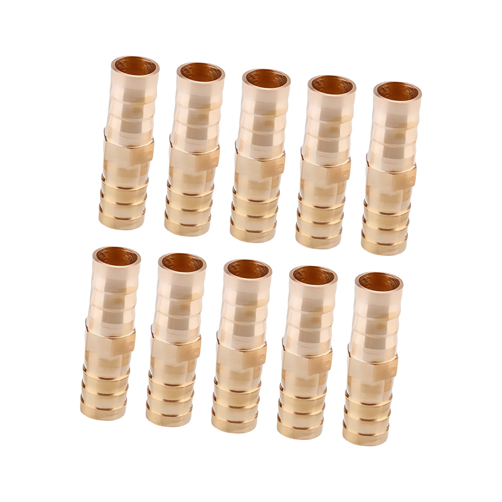 10Pcs Brass Barbed Hose Connectors Repair Barbed Fittings for High ...