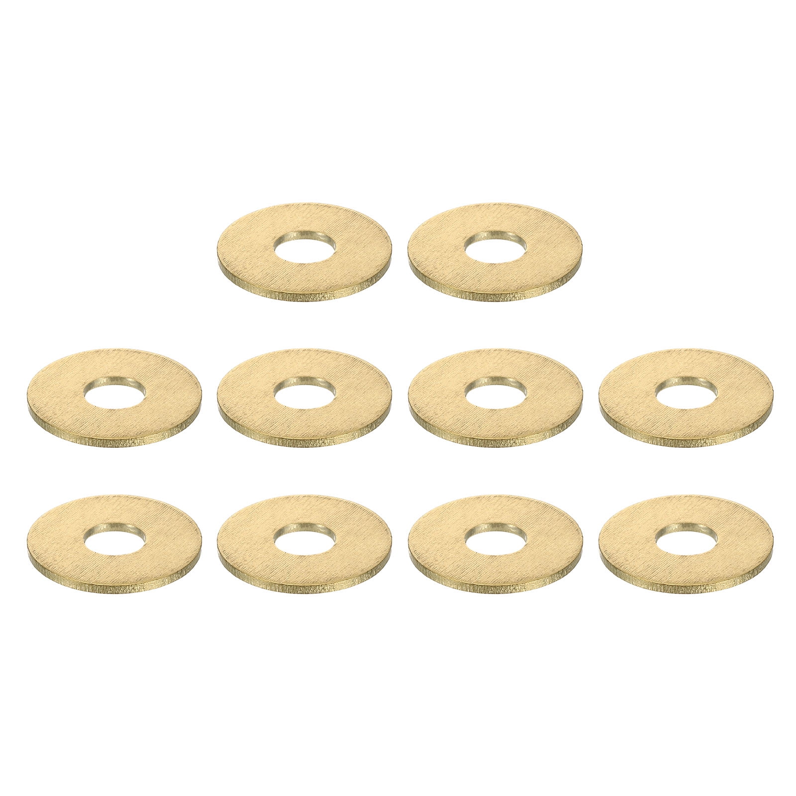 10Pcs Brass Flat Washer, M8x24x1.5mm Brass Washer Assortment for Screws ...