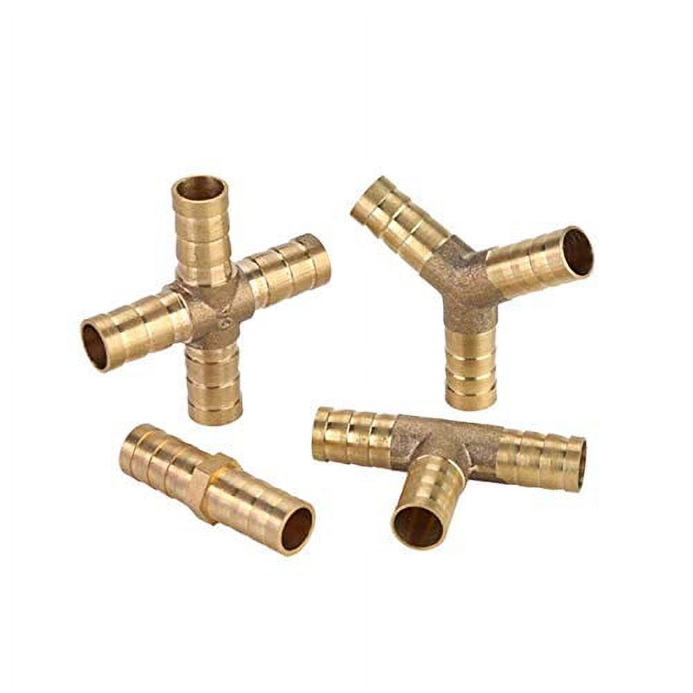 10Pcs Brass Hose Barb 1/2" 1/4" 3/8" 5/16" Reducer Barbed Splicer ...