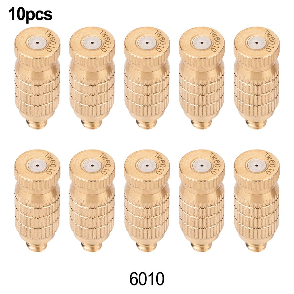 10PCS Brass Misting Nozzle Spray Head Patio Outdoor Misting Cooling ...