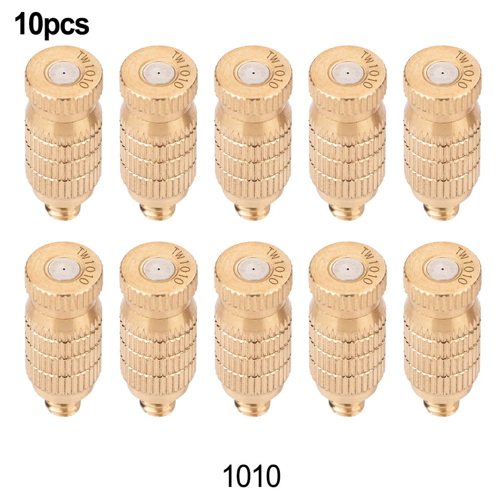 10PCS Brass Misting Nozzle Spray Head Patio Outdoor Misting Cooling ...