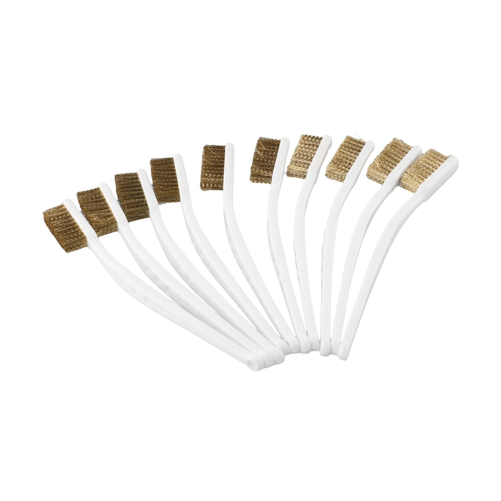 10Pcs Brass Wire Brush Metal Remove Rust Brushes Industrial Metal ...