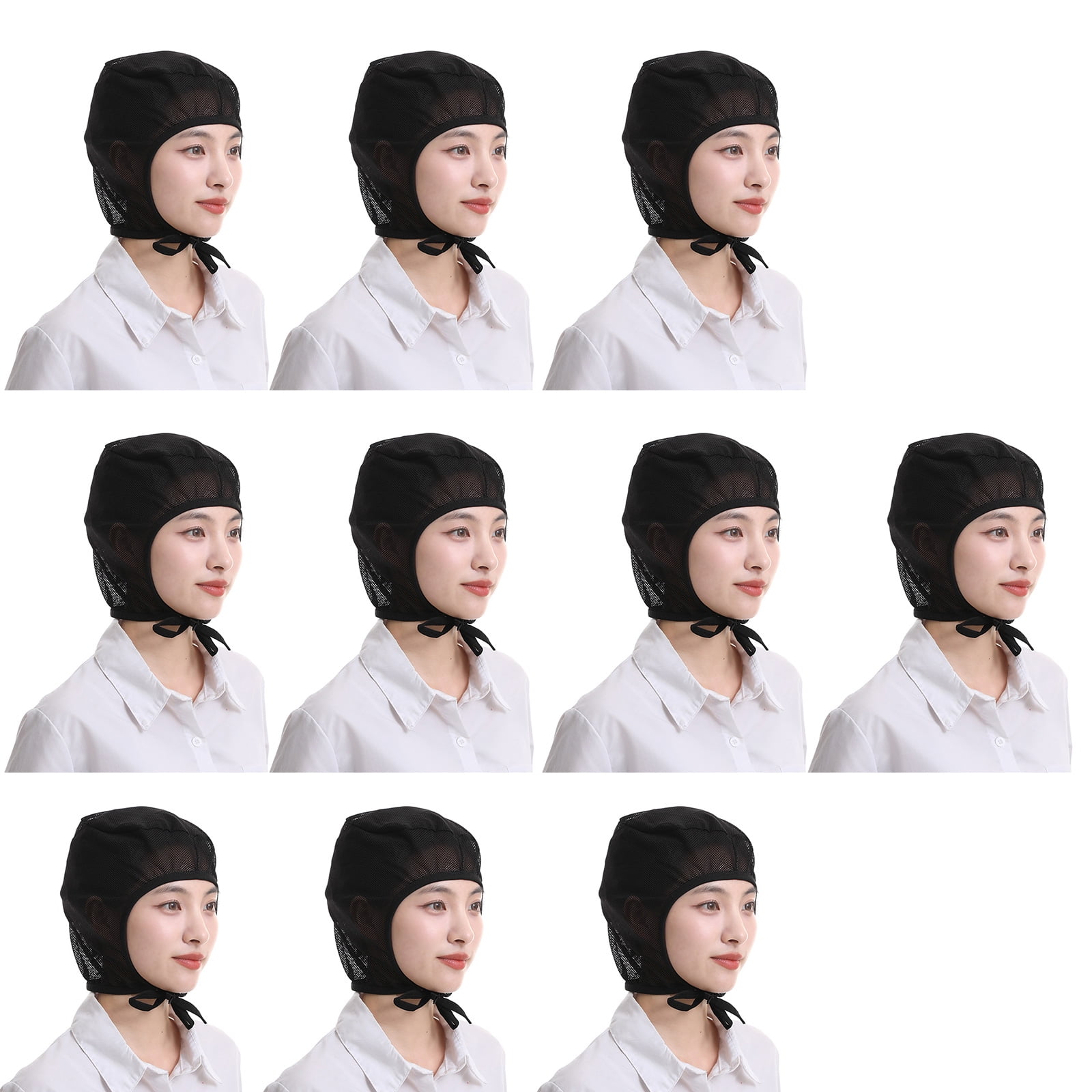 10Pcs Breathable Hairnet Adjustable Cooking Hat Kitchen Hair Net ...