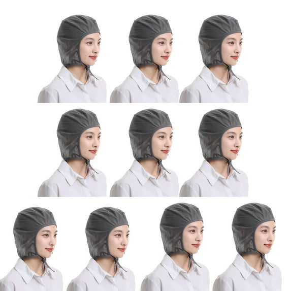 10Pcs Breathable Hairnet Adjustable Cooking Hat Kitchen Hair Net ...