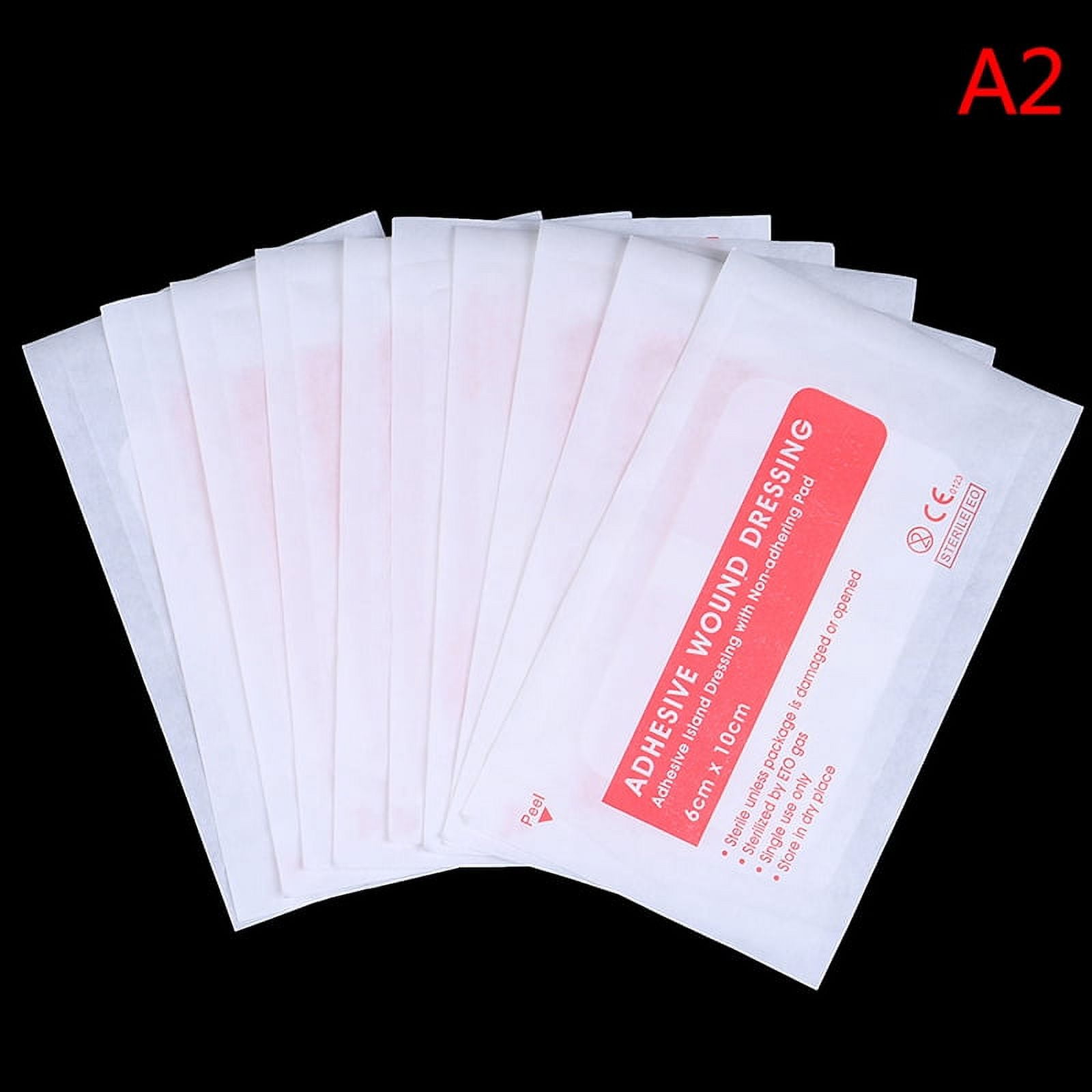 10Pcs Breathable Self-adhesive Wound Dressing Band Large Aid Bandage ...