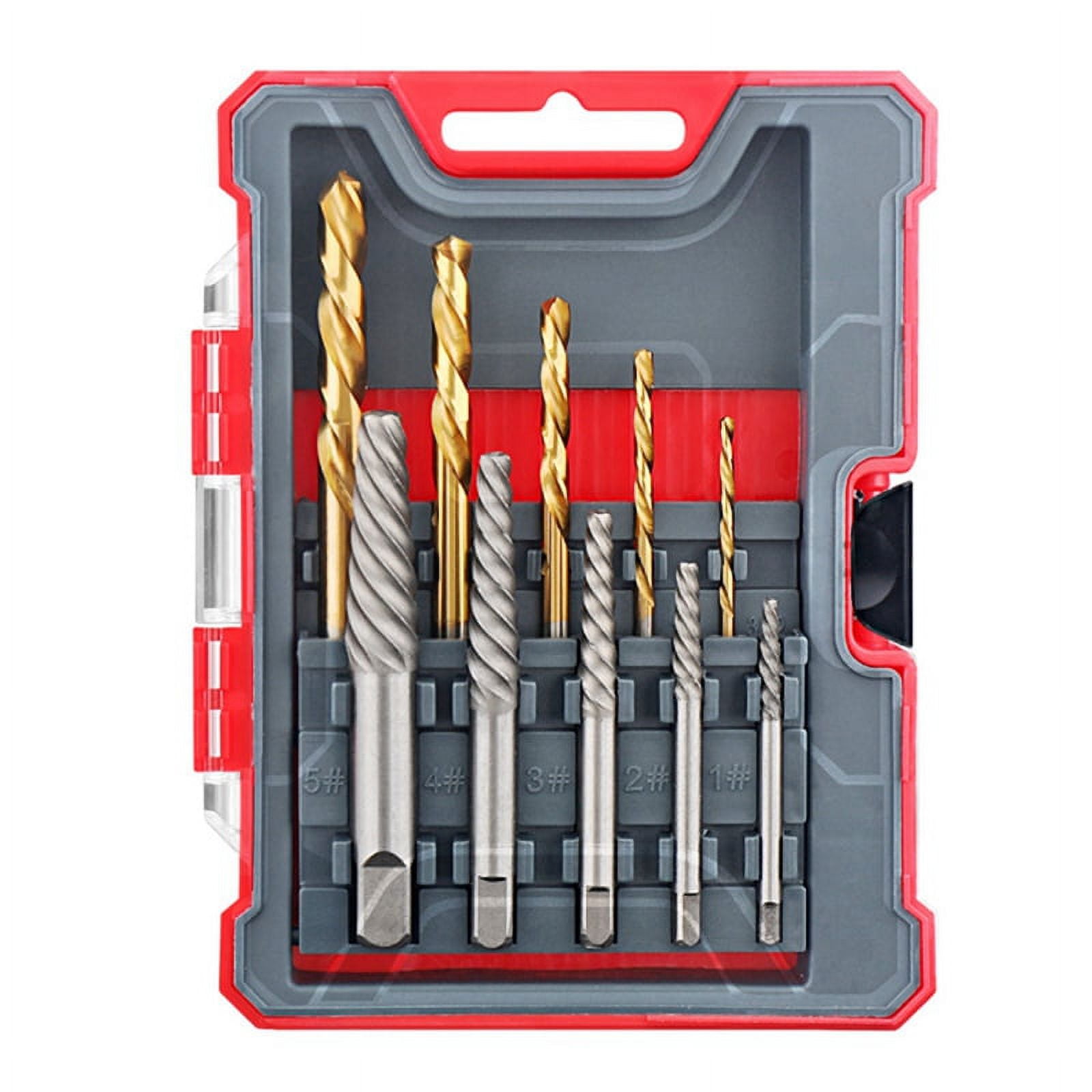 10Pcs Broken Wire Extractor Tap Removal Tool Set Broken Screw Sliding ...