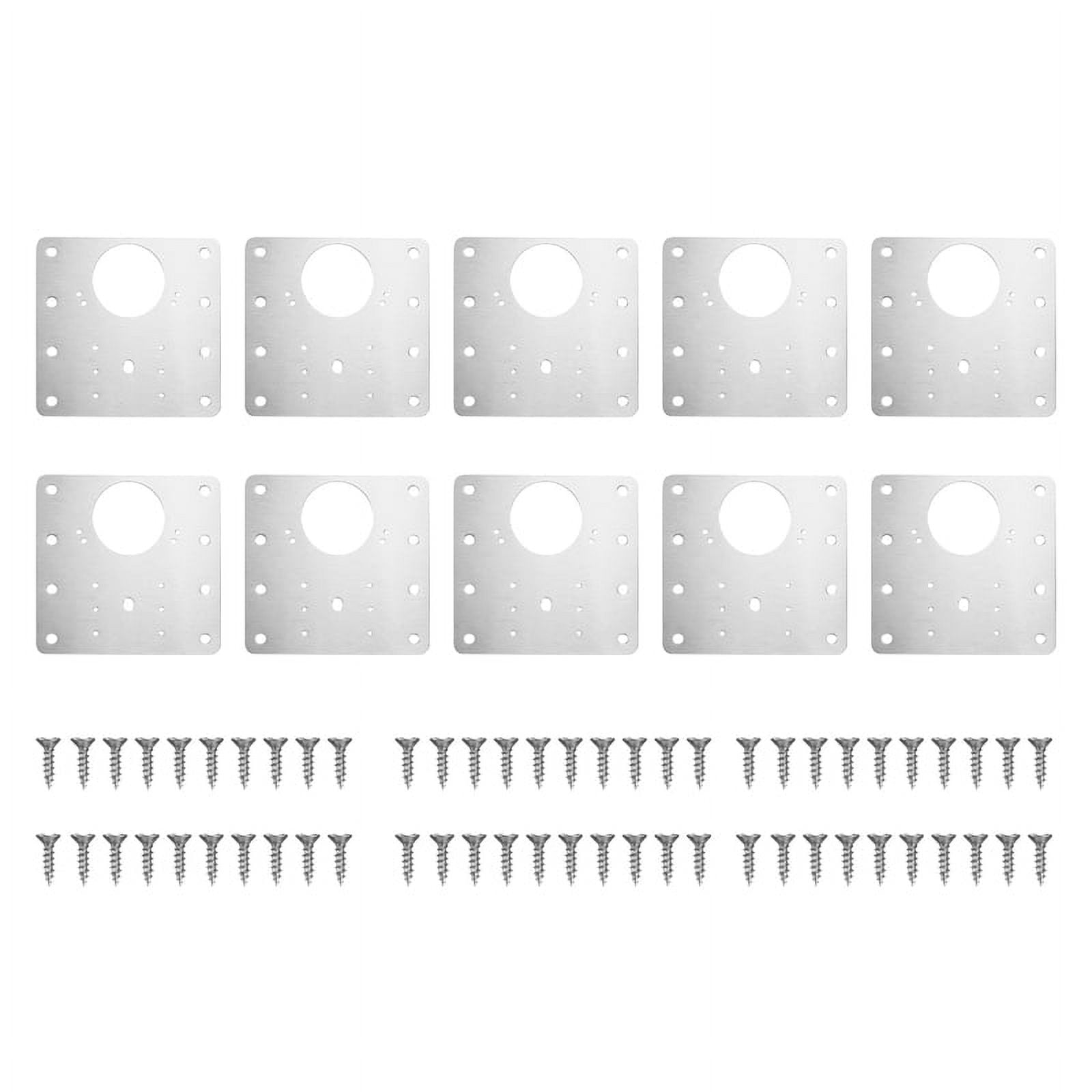 10Pcs Cabinet Hinge Repair Plate Kit Kitchen Cupboard Door Mounting ...