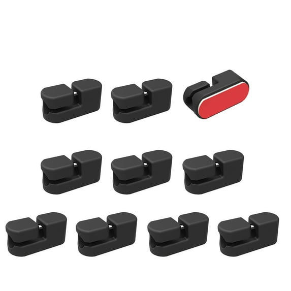 10Pcs Cable Clip Organizers Desktop Cable Management Base Clamp ...