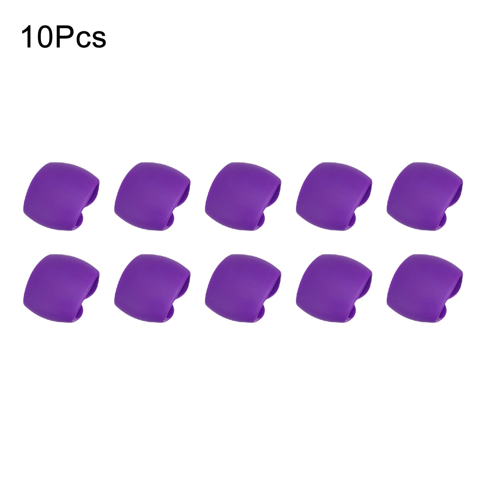 10Pcs Cable Manager Clips Silicone Cable Winder And Organizer Headphone ...