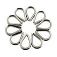10Pcs Cable Wire Rope Protective Sleeve Stainless Thimble Rigging ...
