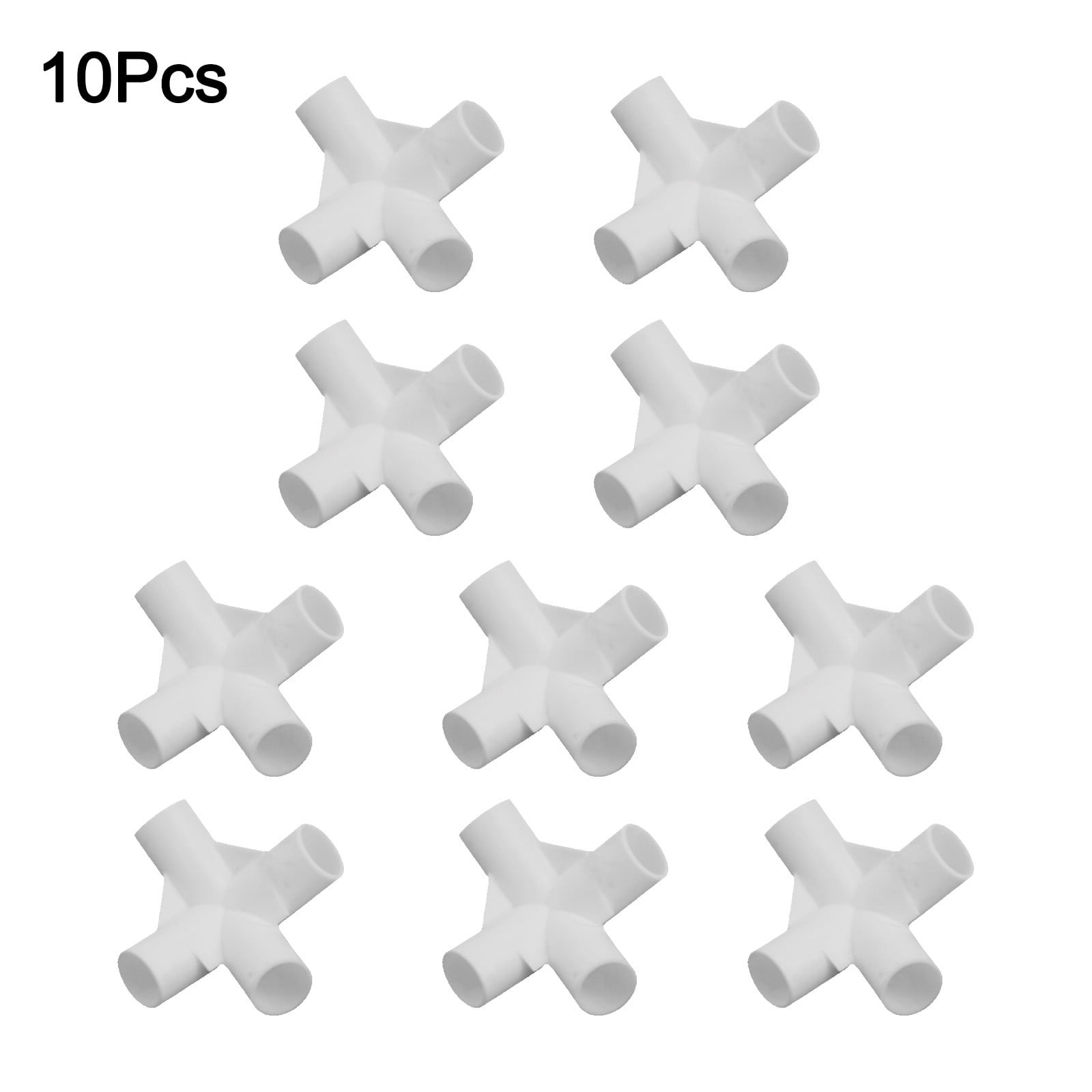 10Pcs Camping Tent Pole Tee Connector Canopy Pole Tees Fixed Joints I.D ...