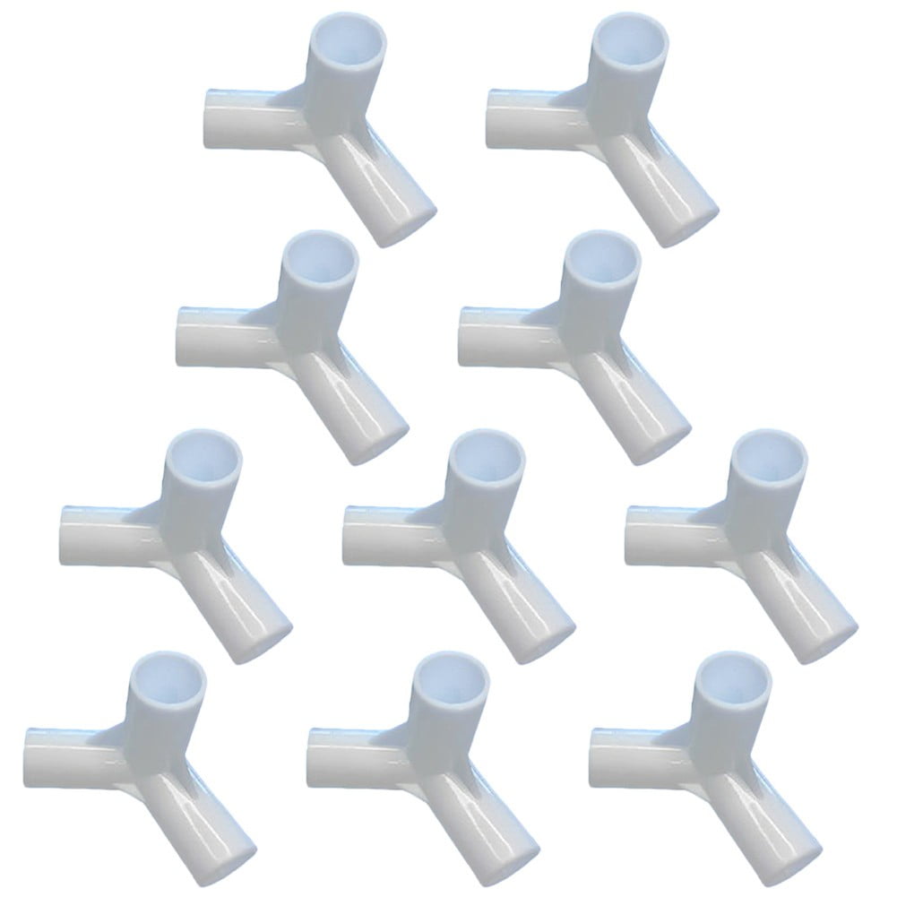 10pcs Camping Tent Pole Tee Connector Canopy Pole Tees Fixed Joints I.D ...