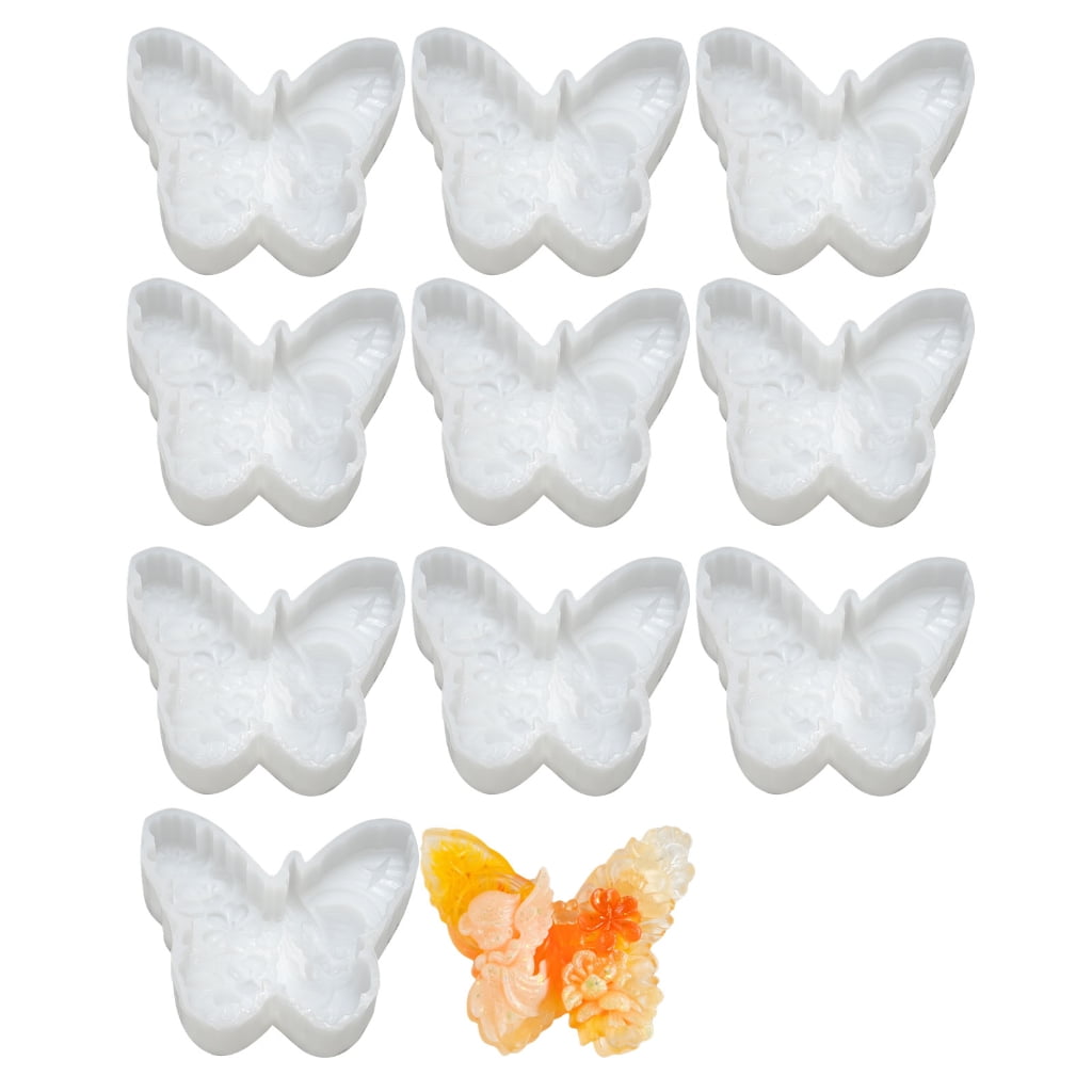 10Pcs Candle Making Moulds 3D Delicate Decorations Candle Silicone ...