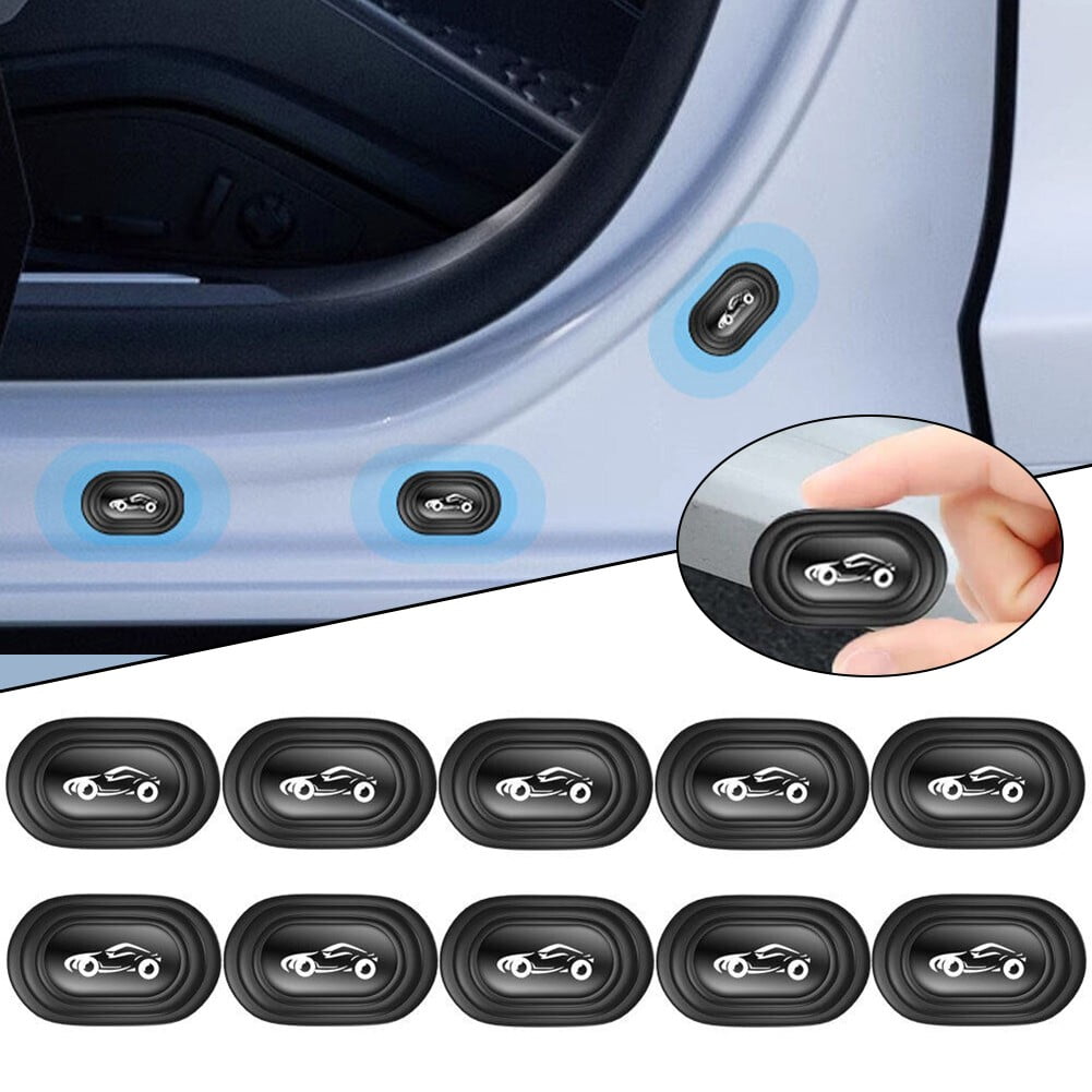 10Pcs Car Door Anti-Collision Gasket Shock Absorber Sticker Pad Buffer ...