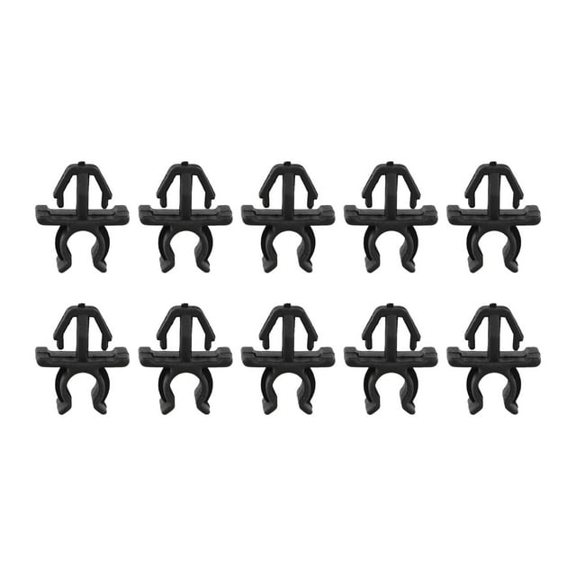 10Pcs Car Hood Prop Rod Clip for Nissan Plastic Black Good Quality ...