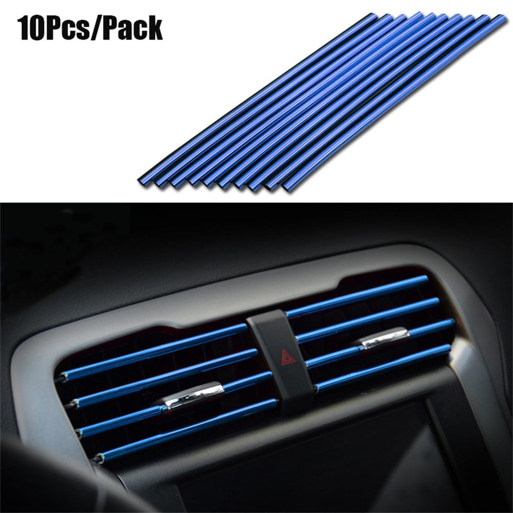 10Pcs Car Interior Air Conditioner Outlet Decoration Stripes for All ...
